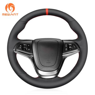 China Mewant Car Accessory Interior Black Genuine Leather Hand Sewing Steering Wheel Cover for Holden Calais Commodore Ute 2013-2017 for sale