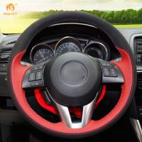 China Design Your DIY Leather Steering Wheel Cover for Mazda CX-5 CX5 Atenza 2014 New Mazda 3 CX-3 2016 Scion iA 2016 for sale