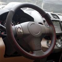 China Custom Hand Stitch Leather and Suede Steering Wheel Cover for Toyota Yaris Vios RAV4 Scion XB 2006 2007 2008 2009 2010 2011 2012 for sale