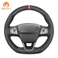 China Wholesale Custom Hand Sew Style Steering Wheel Covers for Ford Focus Fiesta Kuga Puma ST-Line for sale