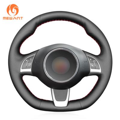 China Custom Hand Sewing Artificial Leather Steering Wheel Cover for Fiat Abarth 500 500C 595 595C GQ S 500C S Linea 2009 2016 for sale