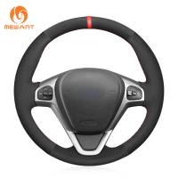 China Hand Stitching Soft Suede Steering Wheel Cover for Ford Fiesta MK7 Ecosport Zetec S Ecoboost 2008 2009 2010 2011 2012 2013 2014 for sale