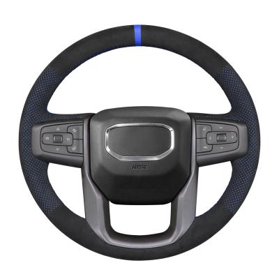 China Customized High-quality Car Steering Wheel Cover  for GMC sierra sierra 1500 limited 2500 3500 Yukon 2019-2024 for sale