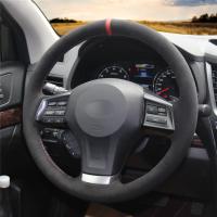 China Factory Customized Car Auto Interior Accessories Mobile Suede Steering Wheel Cover for Subaru Forester Legacy Outback XV Impreza for sale