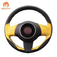 China Custom Car Accessories DIY Steering Wheel Cover For Fiat Abarth lbea 500 500C 595 595C Scudo Doblo Bravo Ducato Palio Weekend for sale