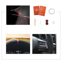 China Factory Customized Car Auto Interior Accessories Mobile Suede Steering Wheel Cover for Subaru Forester Legacy Outback XV Impreza for sale