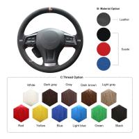 China Factory Customized Car Auto Interior Accessories Mobile Suede Steering Wheel Cover for Subaru Forester Legacy Outback XV Impreza for sale