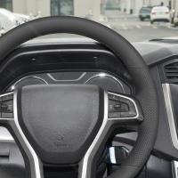 China Premium Quality Comfortable Grip Easy Installation Custom Hand Stitched PU Leather Steering Wheel Cover for LDV T60 2017-2020 for sale