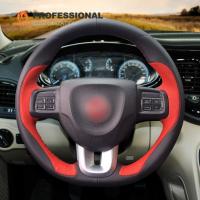 China Car Accessories Custom Hand Sewing Steering Wheel Cover Kit For  Scudo Albea Viaggio 500 Punto Bravo  Linea 124 Spider 2007-2020 for sale