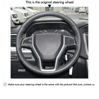 China Premium Quality Comfortable Grip Easy Installation Custom Hand Stitched PU Leather Steering Wheel Cover for LDV T60 2017-2020 for sale