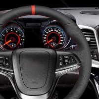 China Mewant vegan leather steering wheel cover for Holden Calais Commodore Ute 2013-2017 hand stitching steering wheel cover for sale