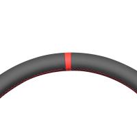 China High quality customized hand stitching black leather steering wheel cover for Chevrolet Chevy Silverado 500 1999-2002 for sale