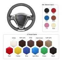 China Custom Hand Sewn Artificial Leather Steering Wheel Cover For Ford Focus Fiesta ST ST-Line Kuga Puma ST-Line 2017 2018 2019 2020 for sale