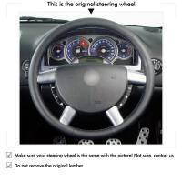China Mewant vegan leather steering wheel cover for Holden Commodore SV6 2004-2007 DIY car interior accessories for sale