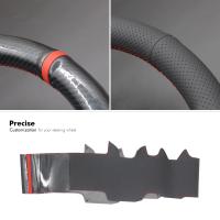 China High Quality Customized Hand Stitching Carbon Fiber Leather Steering Wheel Cover for Land Rover  Defender (L663) Discovery III for sale