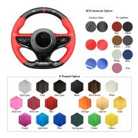China Hand Stitching Customized New Design Soft Faux PU artificial  Leather Steering Wheel Cover for BYD Seal 2023-2024 for sale