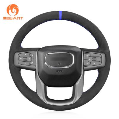 China Customized Available Soft Athsuede Hand Sewn Steering Wheel Cover for GMC Sierra 1500 Limited 2500 3500 Yukon (XL) 2014-2020 for sale