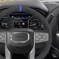 China Customized Available Soft Athsuede Hand Sewn Steering Wheel Cover for GMC Sierra 1500 Limited 2500 3500 Yukon (XL) 2014-2020 for sale