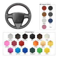 China Black Hand Sewing PU Leather Steering Wheel Cover for Mazda BT-50 BT50 2012 2013 2014 2015 2016 2017 2020 for sale