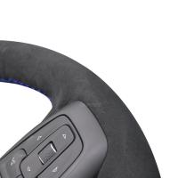 China Customized Available Soft Athsuede Hand Sewn Steering Wheel Cover for GMC Sierra 1500 Limited 2500 3500 Yukon (XL) 2014-2020 for sale