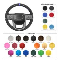 China Customized Available Soft Athsuede Hand Sewn Steering Wheel Cover for GMC Sierra 1500 Limited 2500 3500 Yukon (XL) 2014-2020 for sale