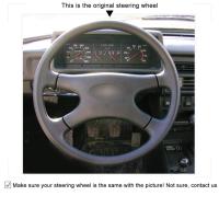 China Design PU Leather Custom DIY Wrap Steering Wheel Cover For Lada Niva 2006 2007 2008 2009 2010 2011 2012 2013 2014 2015 2016 2017 for sale