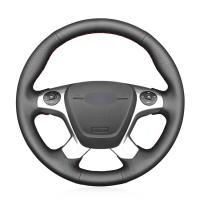 China Hand Sewing Artificial Leather Custom Steering Wheel Cover for Ford Transit Connect Tourneo Custom Grand Tourneo Connect for sale