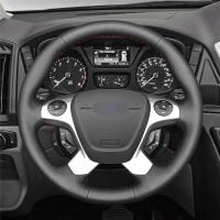 China Hand Sewing Artificial Leather Custom Steering Wheel Cover for Ford Transit Connect Tourneo Custom Grand Tourneo Connect for sale