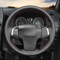 China DIY vegan leather steering wheel cover for Holden Colorado Colorado 7 Trailblazer handstitching steering wheel cover for sale
