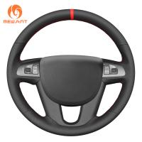 China Premium Car Interior Accessory Custom hand sewing Black Genuine Leather steering wheel cover for Holden Commodore Ute 2006-2013 for sale