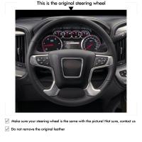 China Hand Sewing Soft Suede Steering Wheel Cover for GMC Sierra 1500 Limited 2014-2019 2020 for sale