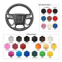 China Hand Sewing Soft Suede Steering Wheel Cover for GMC Sierra 1500 Limited 2014-2019 2020 for sale