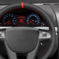 China DIY vegan leather steering wheel cover for Holden Commodore Ute customized popular steering wheel wrap for sale