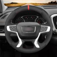 China Hand Sewing Soft Suede Steering Wheel Cover for GMC Acadia 2017-2022 Canyon 2015 2016-2021 Terrain 2018 2019 2020-2022 for sale