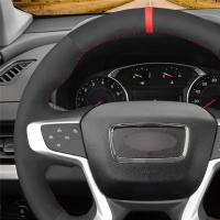 China Hand Sewing Soft Suede Steering Wheel Cover for GMC Acadia 2017-2022 Canyon 2015 2016-2021 Terrain 2018 2019 2020-2022 for sale