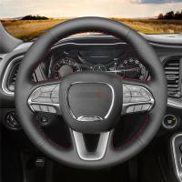 China Custom Hand Sewing Car Wheel Covers Steering Wheel for Dodge SRT Dart Challenger Charger Durango Caliber Avenger Ram for sale