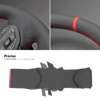China Hand Sewing Leather Steering Wheel Cover For MG ZS EV HS MG3 MG5 MG6 EZS 2018-2023 for sale