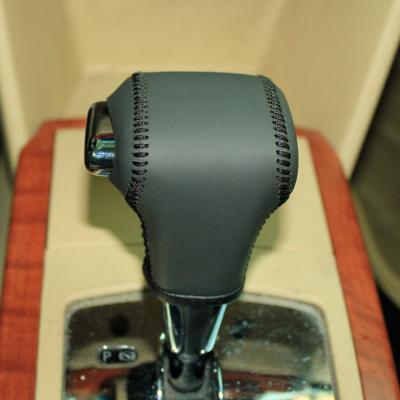 China Leather Gear Shift Knob Cover for Volkswagen Golf 6 VW Polo Tiguan Jetta Mk6 Passat 2011 2012 2013 Automatic for sale