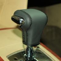 China Leather Gear Shift Knob Cover for Volkswagen Golf 6 VW Polo Tiguan Jetta Mk6 Passat 2011 2012 2013 Automatic for sale