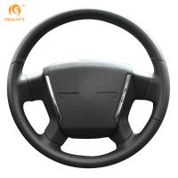 China Hand Sewing DIY Genuine Leather Car Steering Wheel Cover for Dodge Caliber 2008-2011 Dodge Avenger 2007 for sale