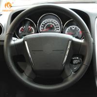 China Hand Sewing DIY Genuine Leather Car Steering Wheel Cover for Dodge Caliber 2008-2011 Dodge Avenger 2007 for sale