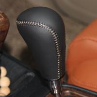 China Black Leather Gear Shift Knob Cover for Toyota Fortuner Hilux Automatic for sale