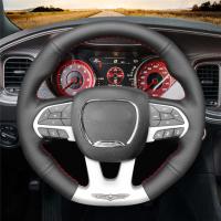 China Car Steering Wheel Cover Leather Suede For Dodge Charger Challenger Durango 2016 2017 2018 2019 2020 2021 Dodge Dart 2013-2016 for sale
