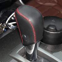 China Black Leather Gear Shift Knob Cover for Nissan Teana 2013 Automatic for sale