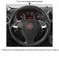 China Hand Stitching Artificial Leather Steering Wheel Cover for Fiat Bravo Linea Grande Punto 2005 2006 2007 2008 2009 2010 2011 2012 for sale