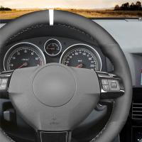 China Hand Stitching Black Suede Steering Wheel Cover for Opel Vauxhall Holden Astra H GSI Zaflra B Signum Vectra C for sale