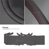 China Custom Hand Sewing PU Leather Steering Wheel Cover for Opel Vauxhall Corsa VXR Holden Astra H GSI Zafira B OPC Signum Vectra C for sale