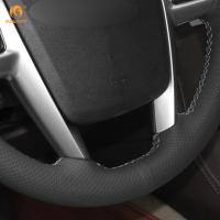 China Design Your Own Genuine Leather Suede Stitched DIY Car Steering Wheel Cover Wrap for Chrysler 300C 200 Grand Voyager 2011-2014 for sale