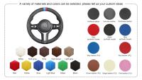 China Design Your Own Genuine Leather Suede Stitched DIY Car Steering Wheel Cover Wrap for Chrysler 300C 200 Grand Voyager 2011-2014 for sale