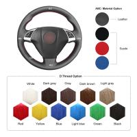 China Hand Sew PU Custom DIY Black Design Steering Wheel Cover For Fiat Bravo Linea 2007 2008 2009 2010 2011 2012 2013 2014 2015 2016 for sale
